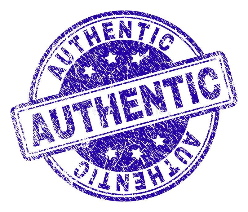 Grunge Textured AUTHENTIC Stamp Seal Stock Vector - Illustration of ...