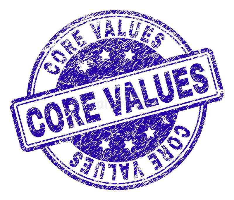 Grunge Textured CORE VALUES Stamp Seal Stock Vector - Illustration of ...