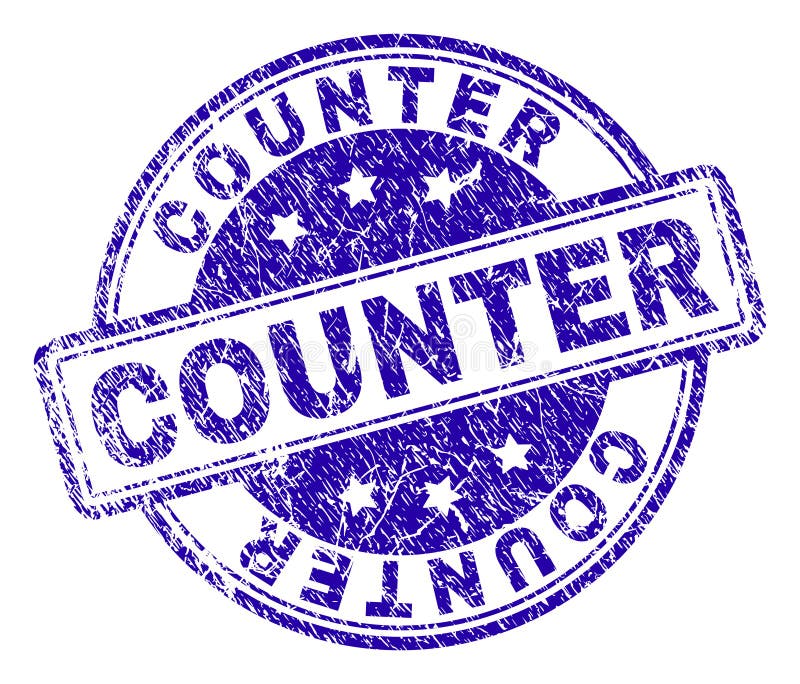 Grunge Textured COUNTER Stamp Seal Stock Vector - Illustration of aged ...