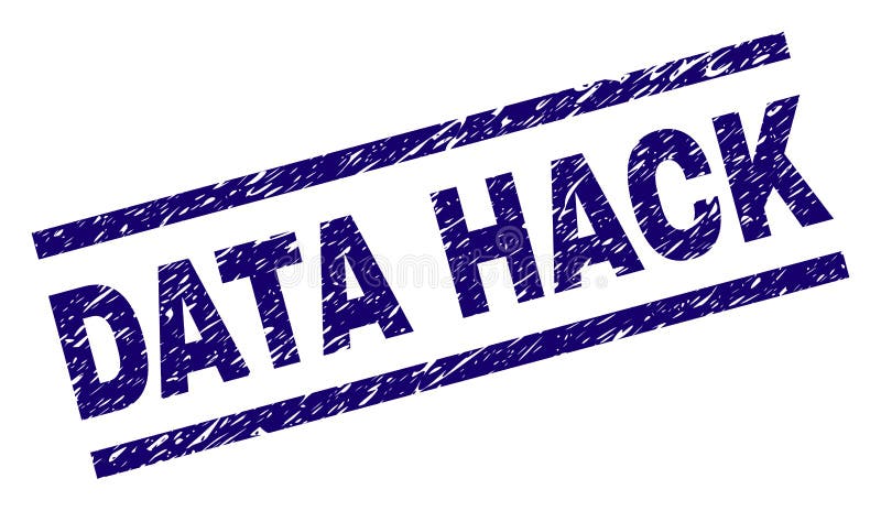 Grunge Textured DATA HACK Stamp Seal Stock Vector - Illustration of ...