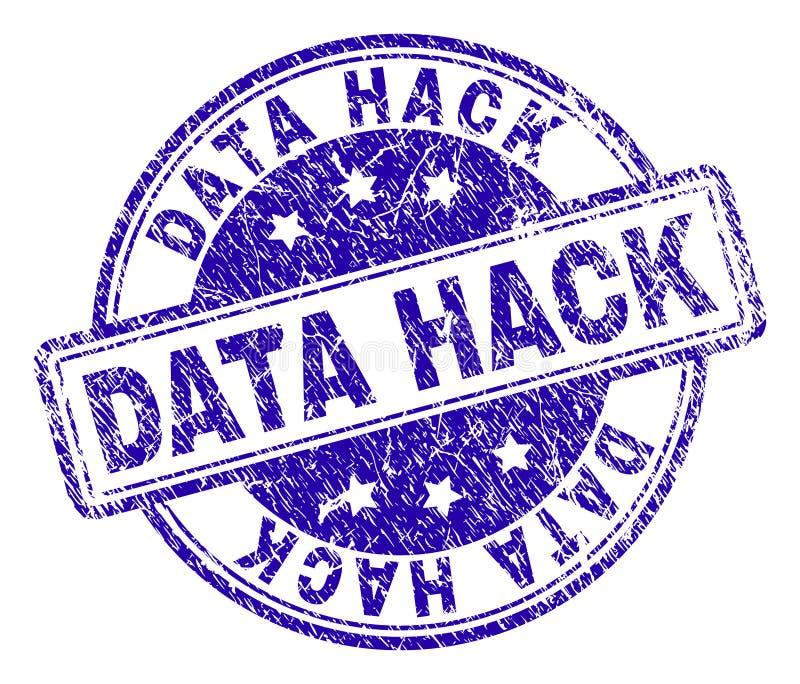 Grunge DATA HACK Framed Rounded Rectangle Stamp Stock Vector ...