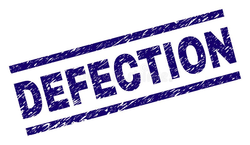 Defection Grunge Rubber Stamp Stock Vector - Illustration of broken ...