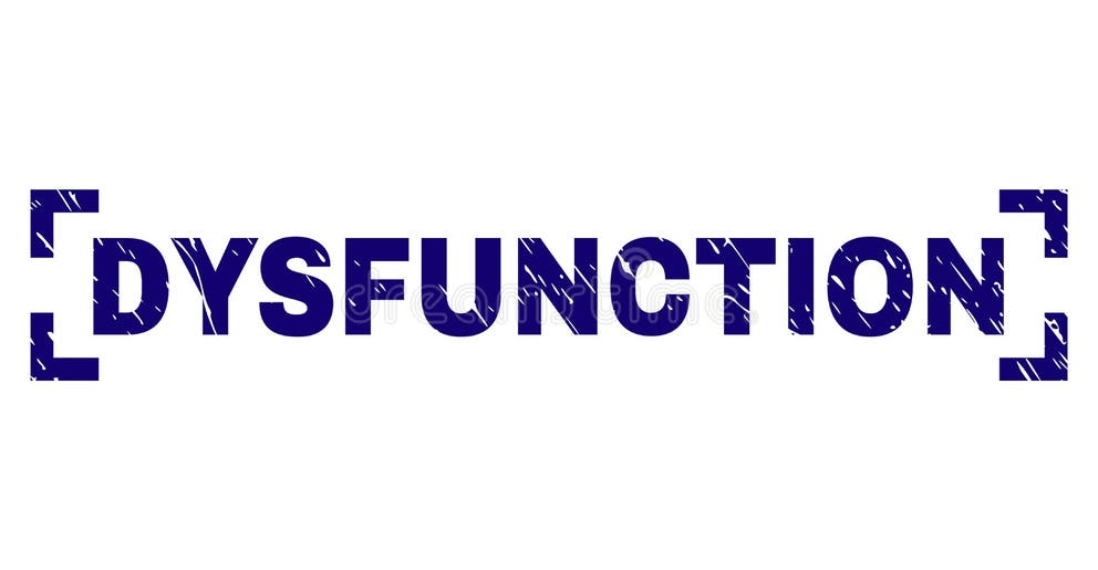 Grunge Textured DYSFUNCTION Stamp Seal between Corners Stock Vector ...