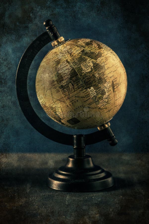 Grunge Textured Earth World Globe Stock Photo - Image of background ...