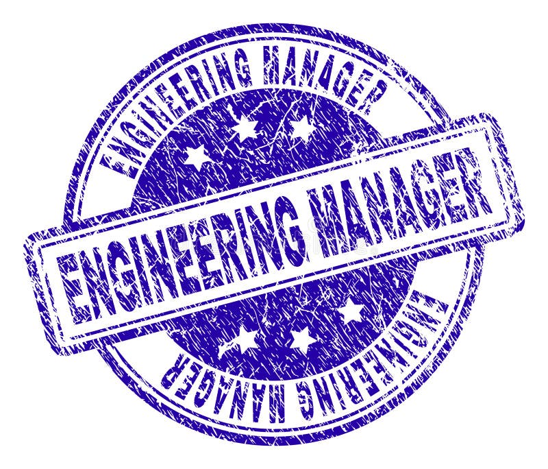 Grunge Textured ENGINEERING MANAGER Stamp Seal Stock Vector ...