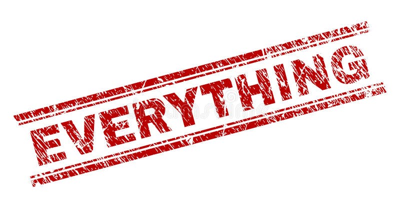 Grunge Textured EVERYTHING Stamp Seal Stock Vector - Illustration of ...