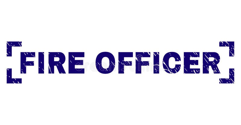 Grunge Textured FIRE OFFICER Stamp Seal between Corners Stock Vector ...