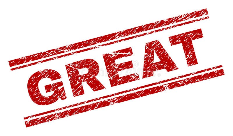 Grunge Textured GREAT Stamp Seal Stock Vector - Illustration of ...