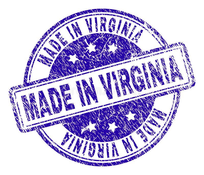 Grunge Textured MADE in VIRGINIA Stamp Seal Stock Vector - Illustration ...