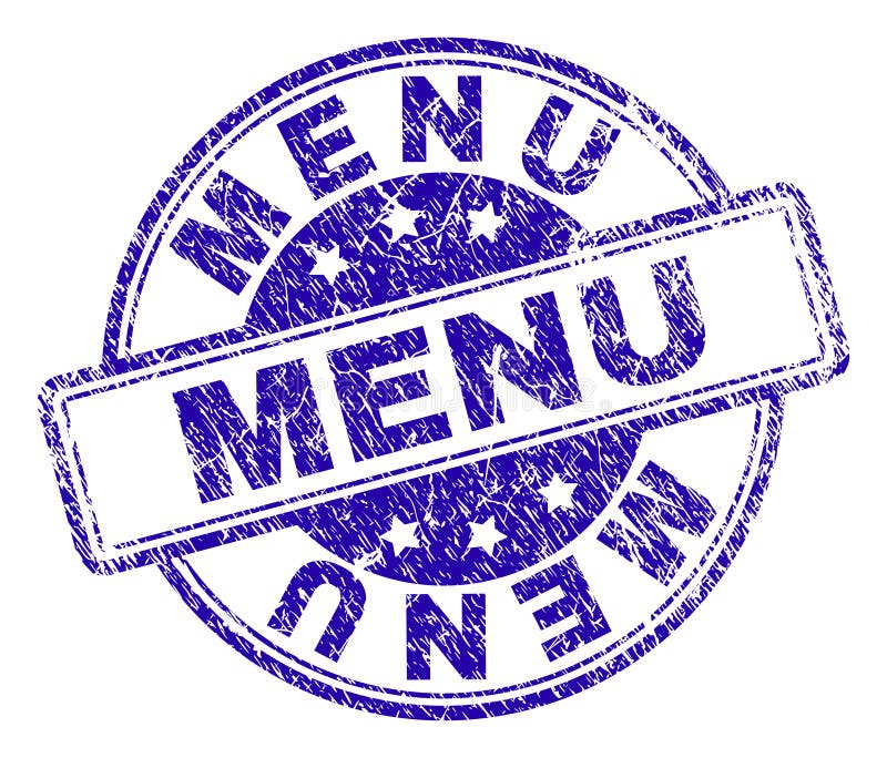 Grunge Textured MENU Stamp Seal Stock Vector - Illustration of meals ...