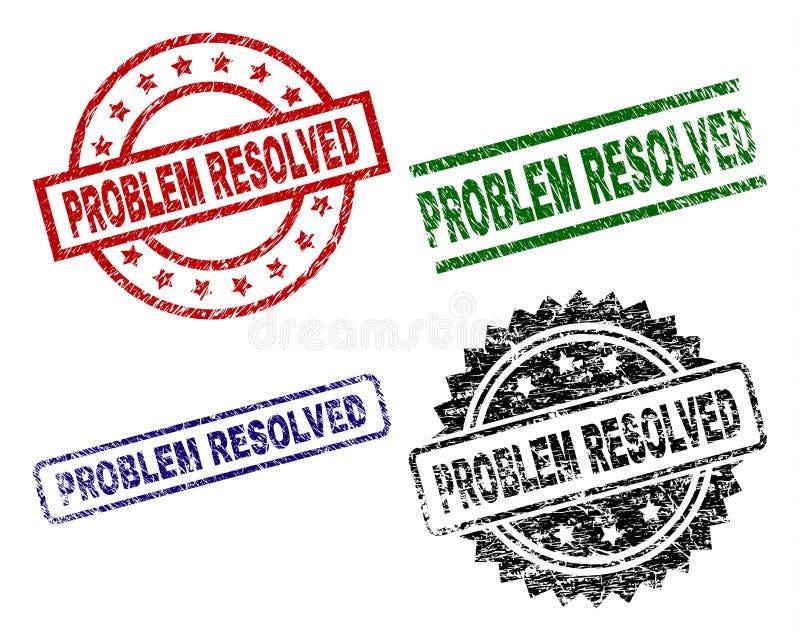 Grunge RESOLVED Rectangle Stamp Stock Vector - Illustration of frame ...