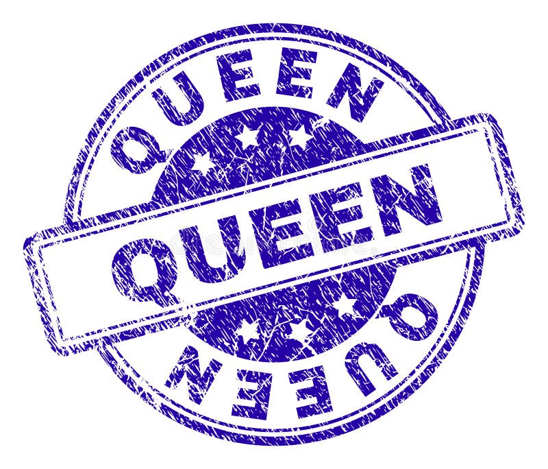 Grunge Textured QUEEN Stamp Seal Stock Vector - Illustration of ...