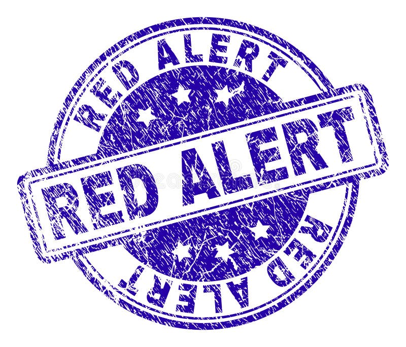 Grunge Textured RED ALERT Stamp Seal Stock Vector - Illustration of ...