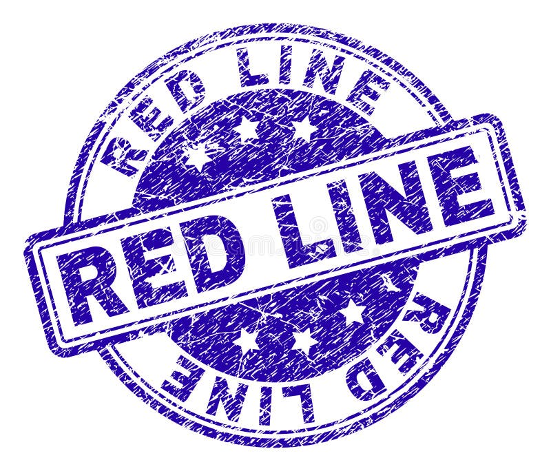 Grunge Textured RED LINE Stamp Seal Stock Vector - Illustration of ...
