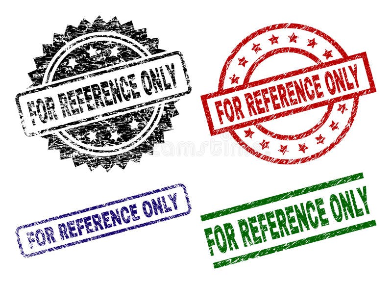 Grunge for REFERENCE only Scratched Rectangle Stamp Seals Stock Vector ...