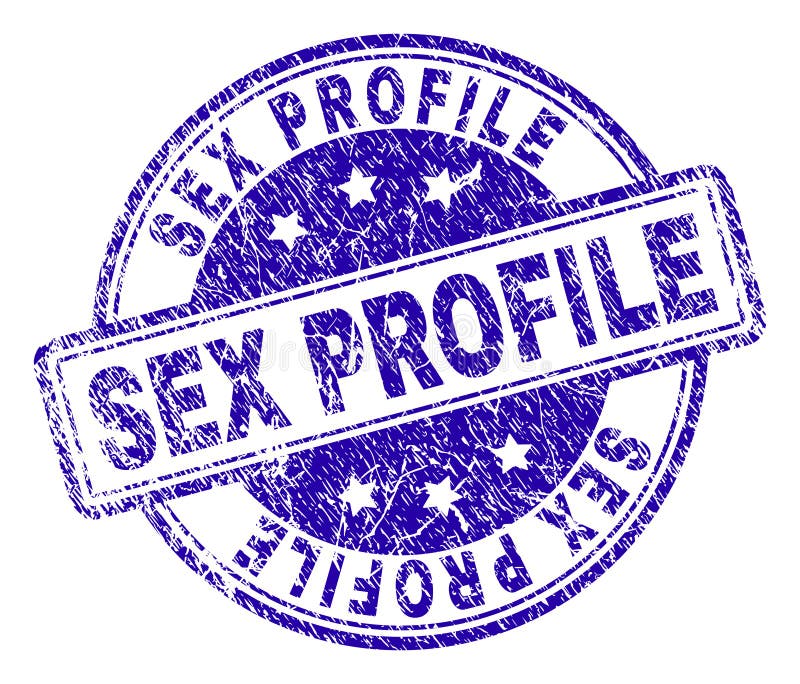 Grunge Textured Sex Profile Stamp Seal Stock Vector Illustration Of