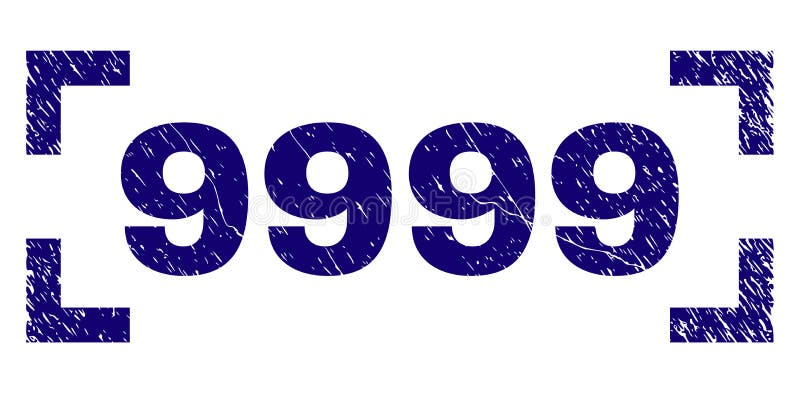 Grunge Textured 9999 Stamp Seal between Corners Stock Vector ...