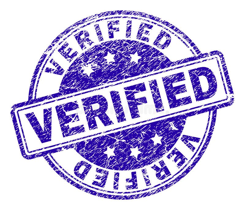 Grunge Textured VERIFIED Stamp Seal Stock Vector - Illustration of text ...