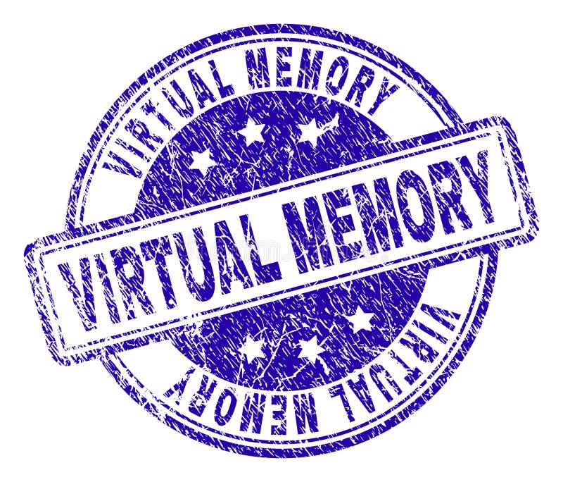 Grunge Textured VIRTUAL MEMORY Stamp Seal Stock Vector - Illustration ...