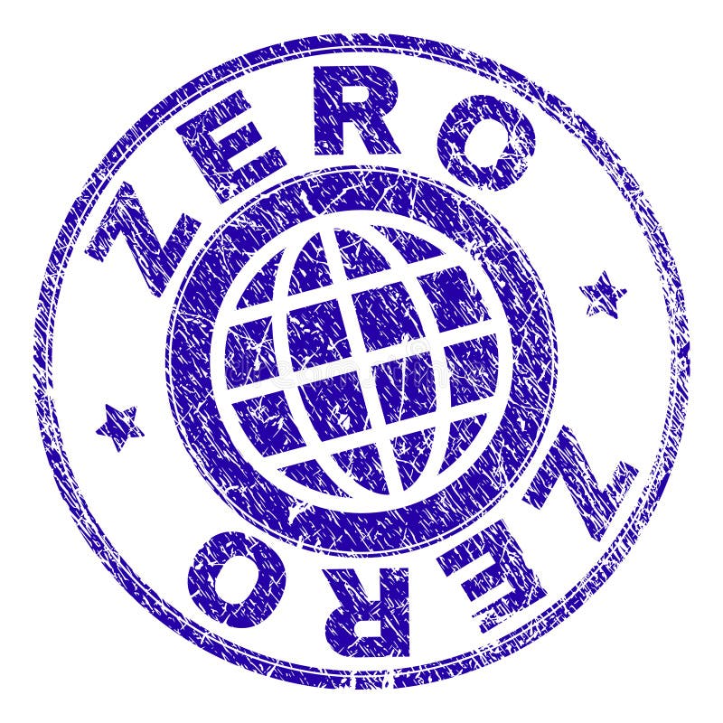 Grunge Textured ZERO Stamp Seal Stock Vector - Illustration of design ...