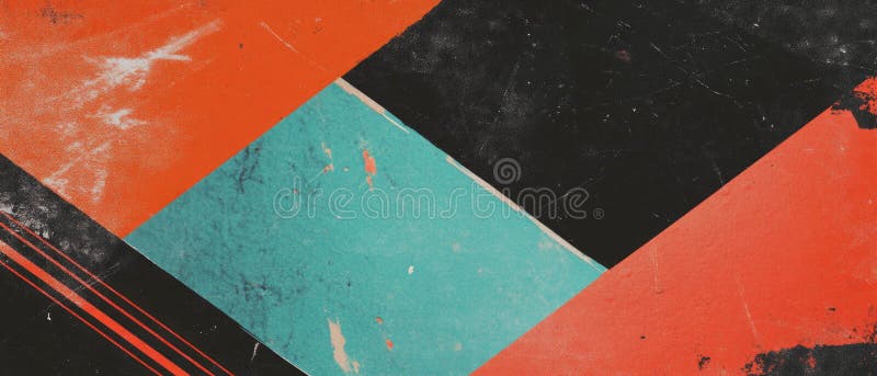 Grunge Textures with Geometric Shapes in Vibrant Colors for Modern ...