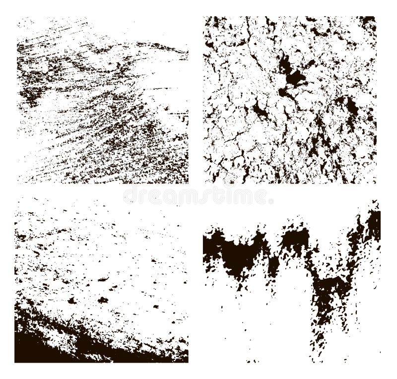 Grunge Textures Set. Background Stock Vector - Illustration of rough ...