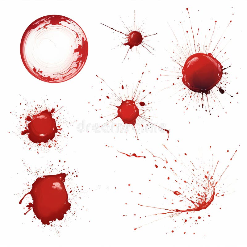 Grunge Textures with Splats and Drips of Color Stock Illustration ...