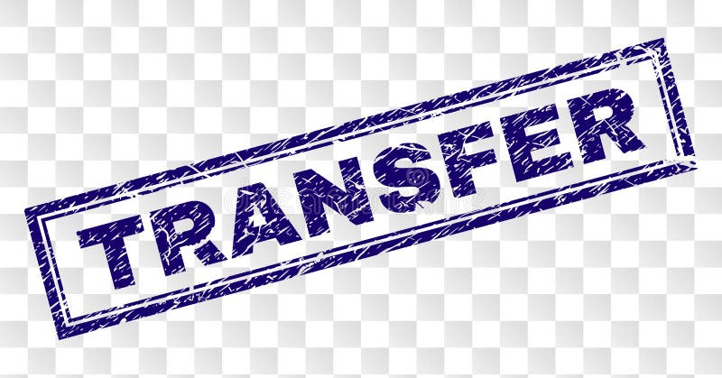 Grunge TRANSFER Rectangle Stamp Stock Vector - Illustration of print ...