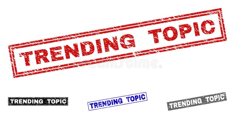 Trending Topic Vector Logo Icon or Symbol Set with Black Yellow Line ...