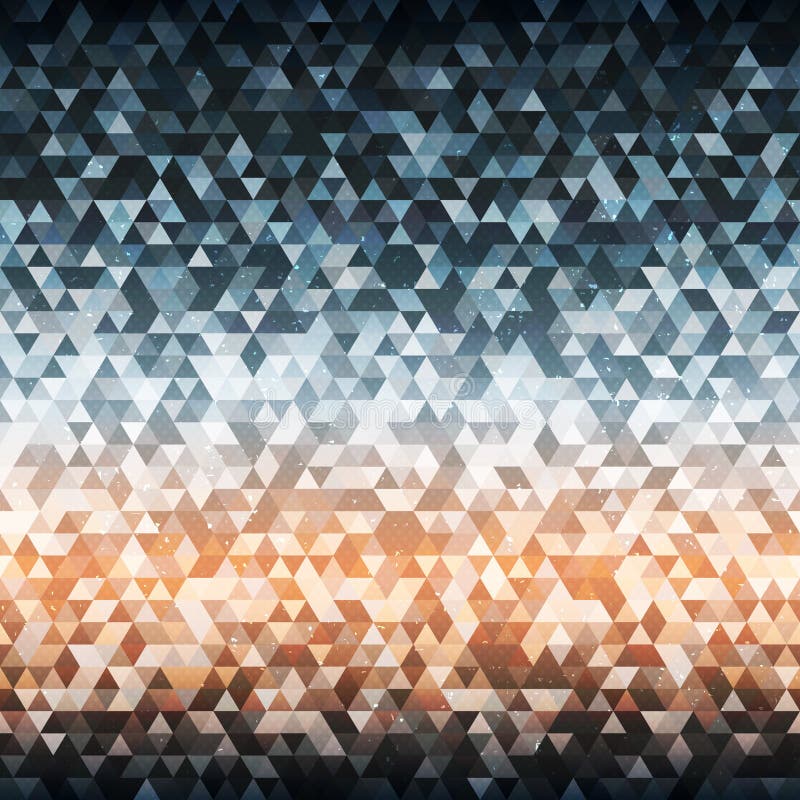 Grunge Triangle Seamless Pattern Stock Vector - Illustration of design ...