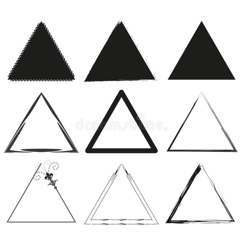 Grunge Triangle Shape. Vector Illustration. EPS 10 Stock Vector ...
