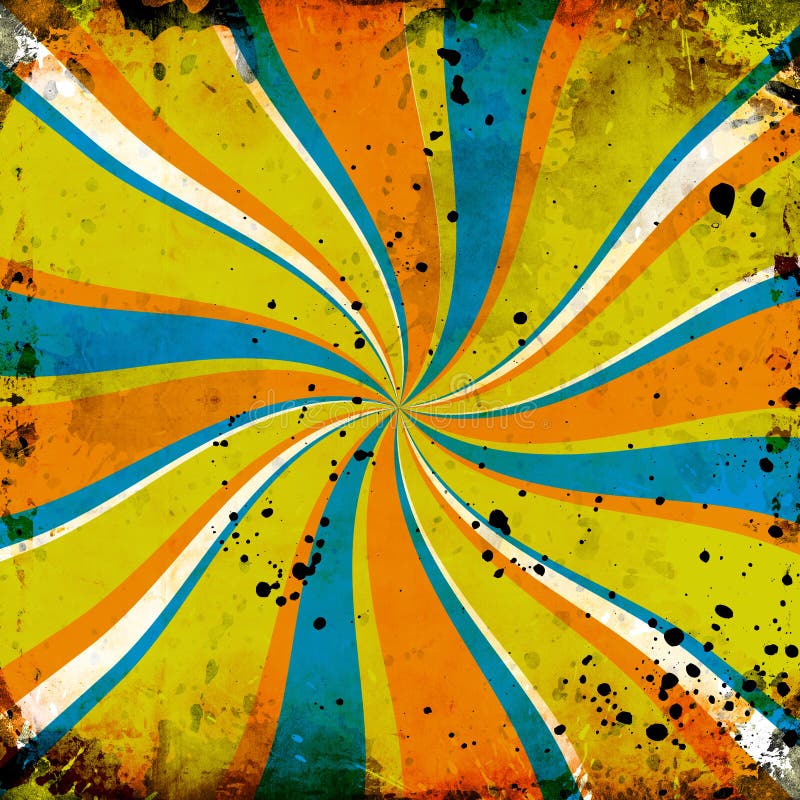 Grunge Sunburst Swirl stock illustration. Illustration of background ...