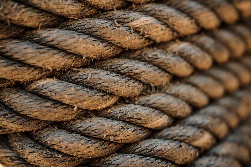 Grunge Twisted Rope Texture Tie Up the Pole Stock Photo - Image of ...