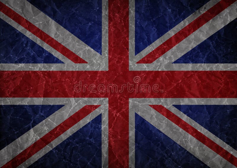 Grunge Union Jack flag stock vector. Illustration of england - 276748