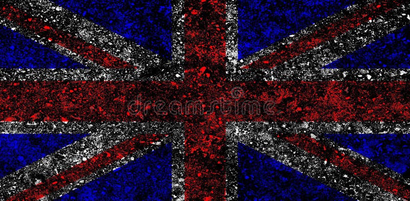Grunge Union Jack stock illustration. Illustration of white - 261098959