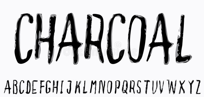 Charcoal Abc Stock Illustrations – 253 Charcoal Abc Stock Illustrations ...