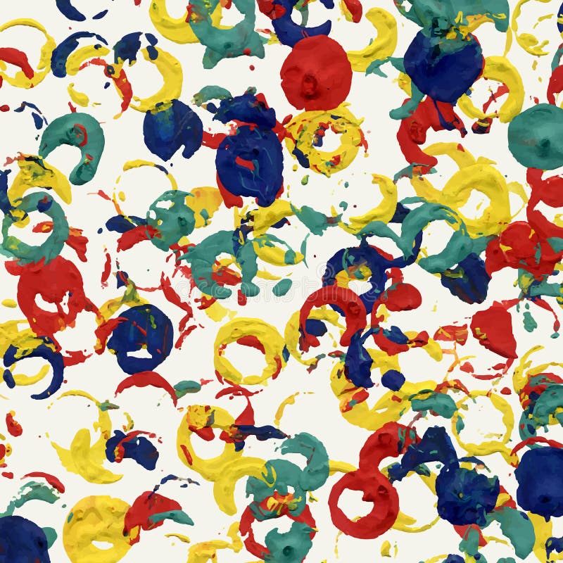 Grunge Vector Paint Texture Seamless Pattern Stock Vector ...