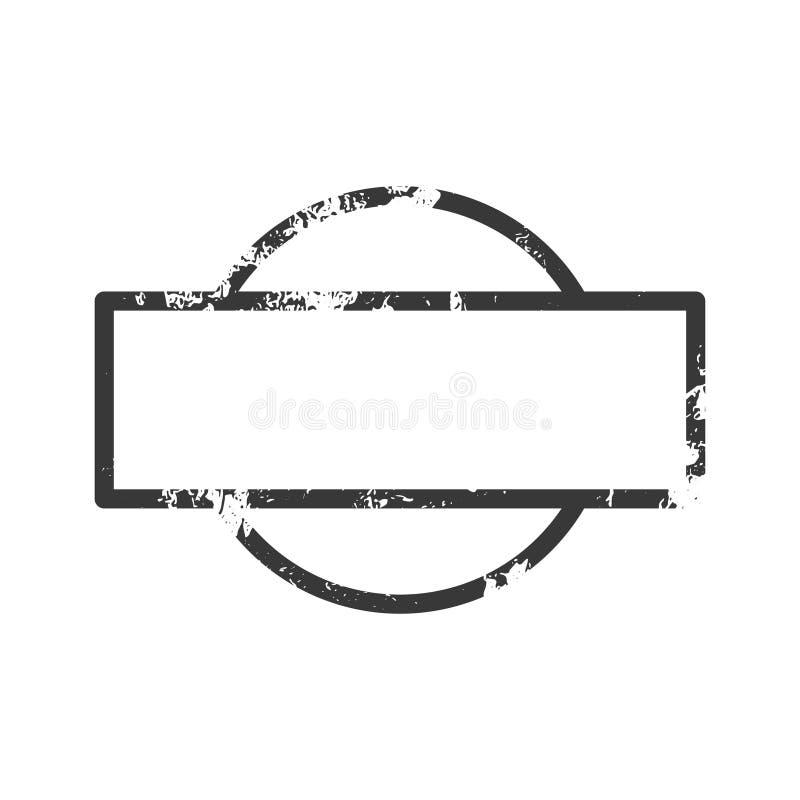 Grunge Vector Semicircular and Rectangular Shapes Combine To Create a ...