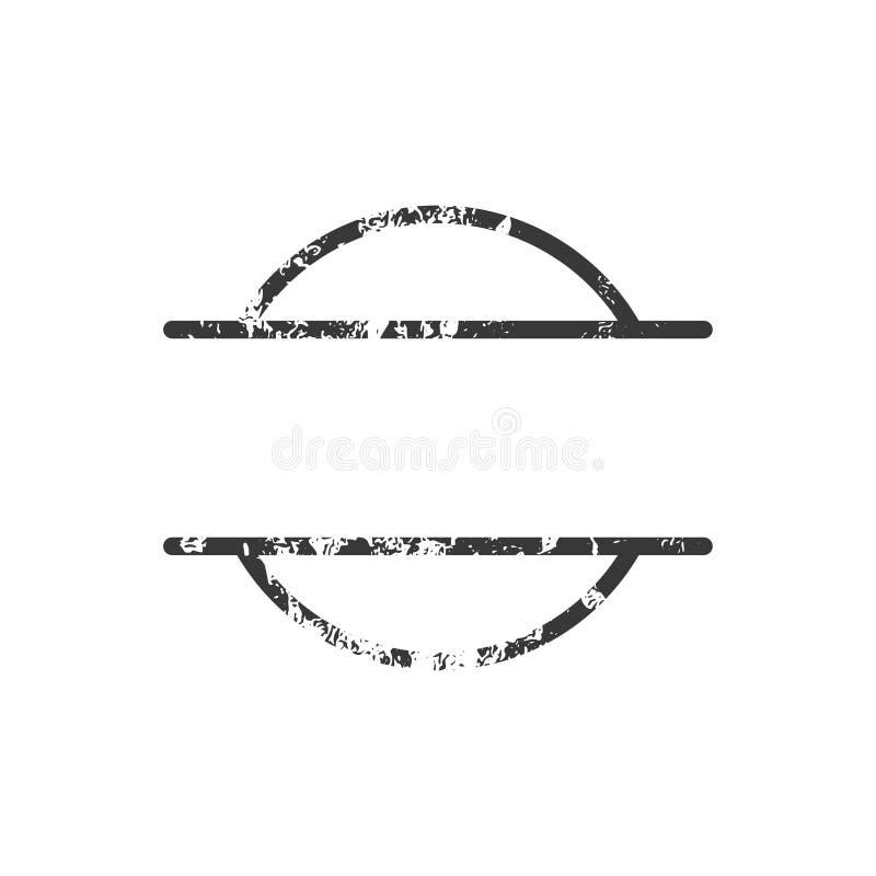 Grunge Vector Semicircular and Rectangular Shapes Combine To Create a ...