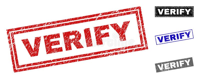 Grunge VERIFY CUSTOMER Scratched Stamps Stock Vector - Illustration of ...