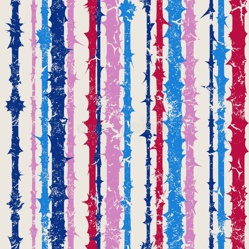 Grunge Vertical Striped Pattern in Retro Style Stock Vector ...