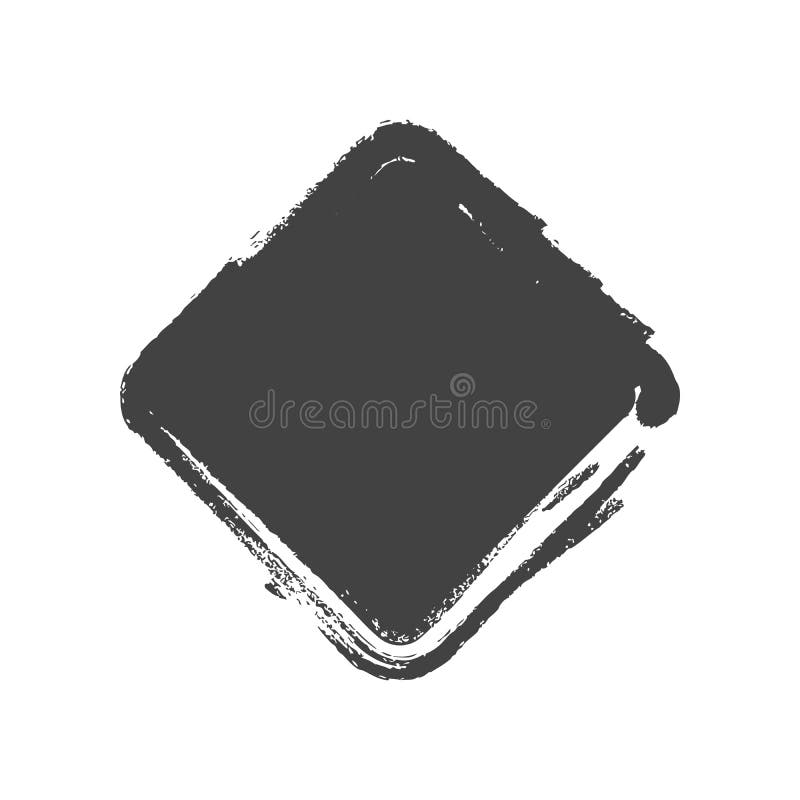 Grunge Vintage Painted Rectangle Shapes. Vector Illustration Stock ...