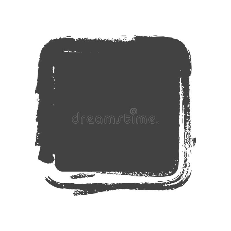 Grunge Vintage Painted Rectangle Shapes. Vector Illustration Stock ...