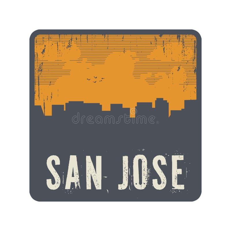 San Jose. Vector Handwritten Lettering Stock Vector - Illustration of ...