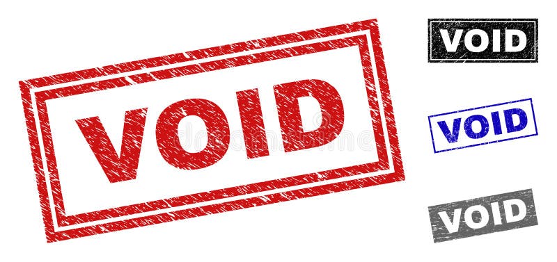 Grunge VOID Scratched Watermarks Stock Vector - Illustration of ...