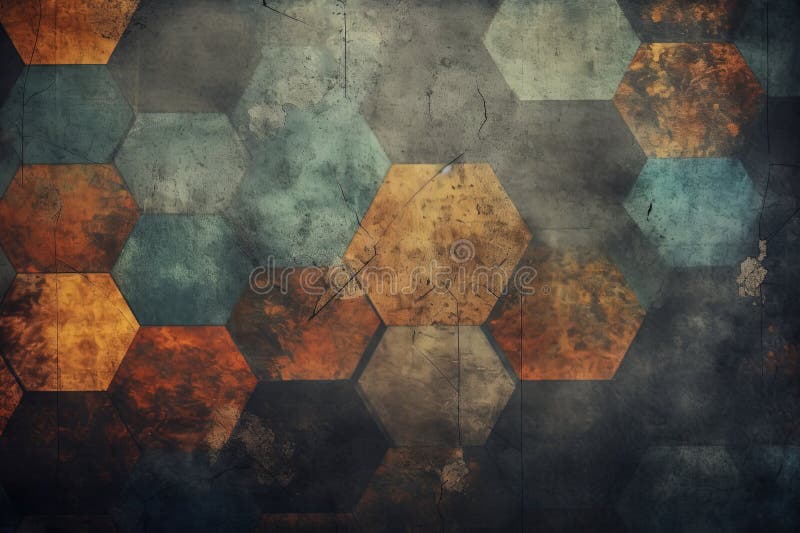 Grunge Wall Background with Geometric Shapes that Creates Intriguing ...