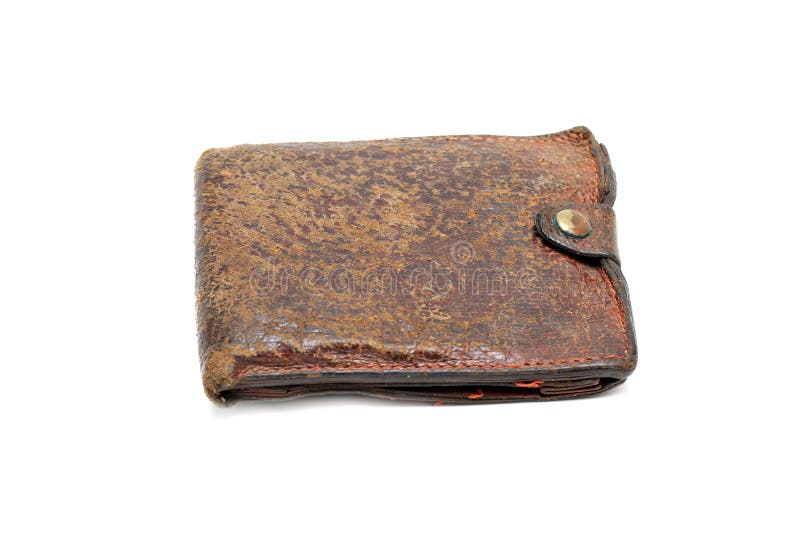 Grunge wallet isolated stock image. Image of leathers - 14509509