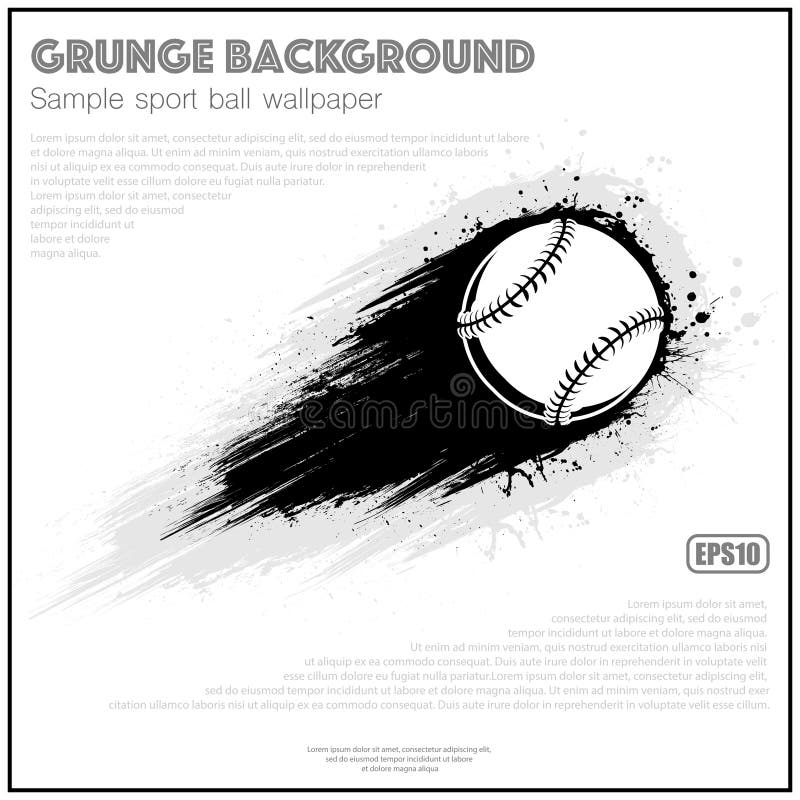 Baseball grunge background stock vector. Illustration of game - 154528935