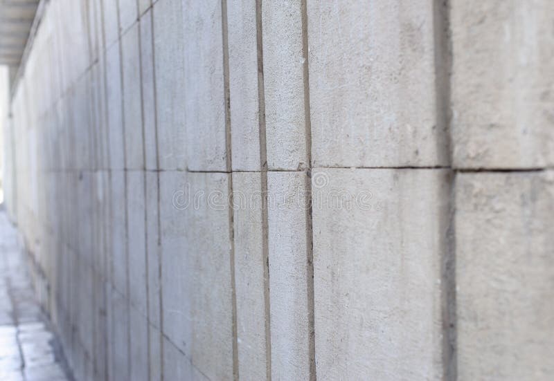 Grunge White Plastered Wall in the Perspective View Stock Image - Image ...