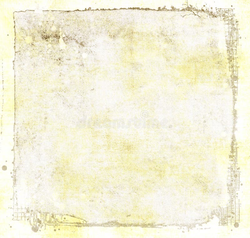 Grunge White and Sepia Texture Background with Borders. Retro Design ...